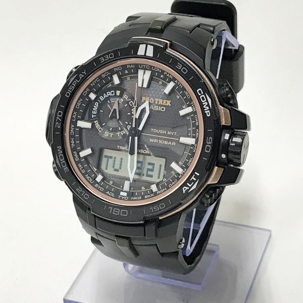 CASIO (Casio) Pro Trek Triple Sensor Tough Solar PRW-S6000Y-1JF Size: Color: Black | WatchCharts ...