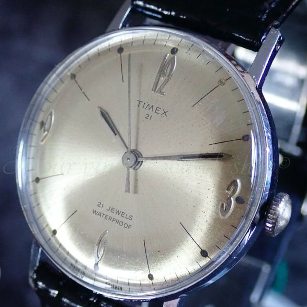 Stunning vintage hand winding Timex 21 jewels WATCH GB recent service ...