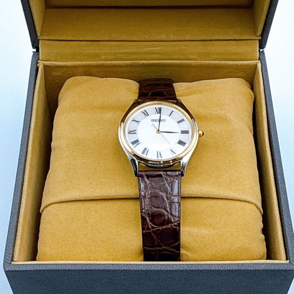 SEIKO 8J41-0AJ0 Dolce Quartz Men's Watch Roman Number White Dial w/box ...
