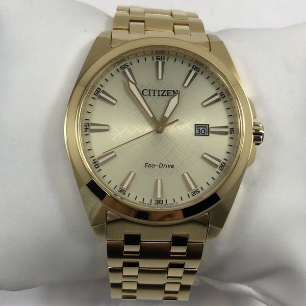 Citizen Peyten Eco-Drive Gold Tone Stainless Steel Men's Watch BM7532 ...