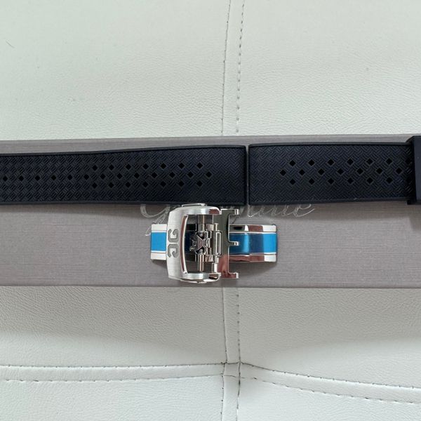 [WTS] Glashuette Original OEM black rubber strap and stainless steel ...