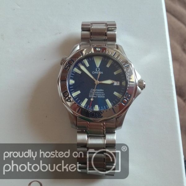 *SOLD* Omega SMP 300 (1120) blue dial/sword hands | WatchCharts Marketplace