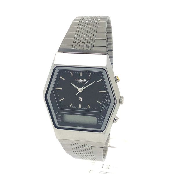 Vintage 1980 Citizen Ana/Digi Hybrid 4-098889 Menâ s 35mm 8J Quartz ...