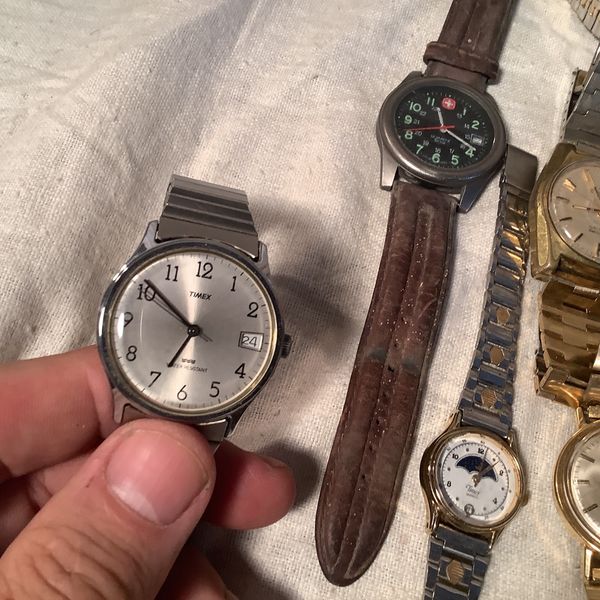 [RARE] VTG WATCH LOT NOT TESTED 16 TOTAL TIMEX GUESS PRESCOTT ELGIN ...