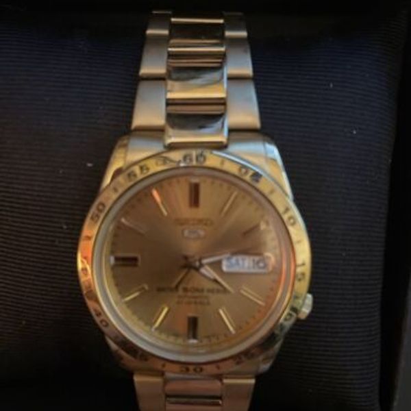 Seiko 5 Sports Gold Men's Watch - SNKE06 | WatchCharts Marketplace