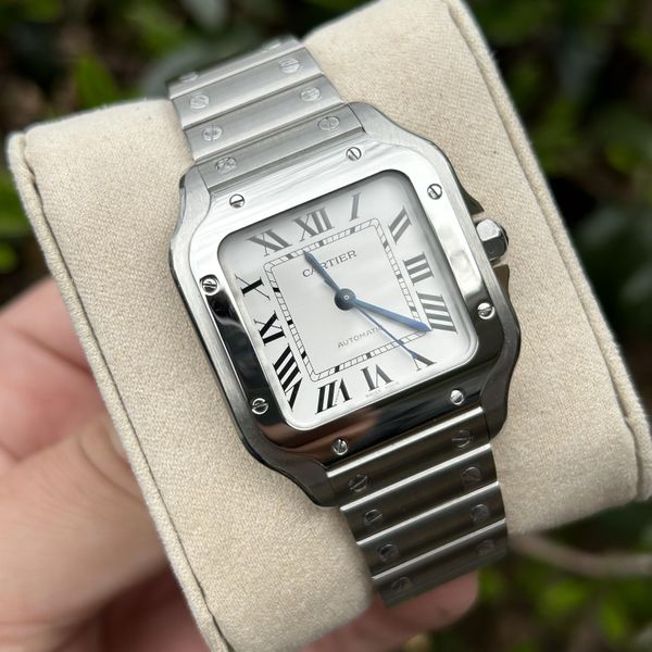 [WTS] Cartier De Santos WSSA0010, W/ card , Recent polish | WatchCharts ...