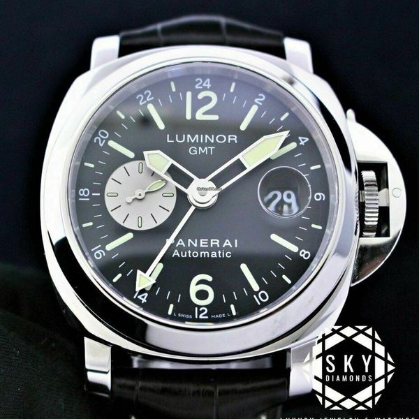 Panerai Luminor GMT Automatic PAM88 OP 6761 BB1499690 CROCODILE BAND ...