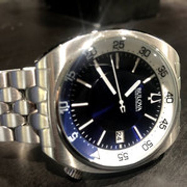 Bulova Snorkel in blue, 96b209 | WatchCharts Marketplace