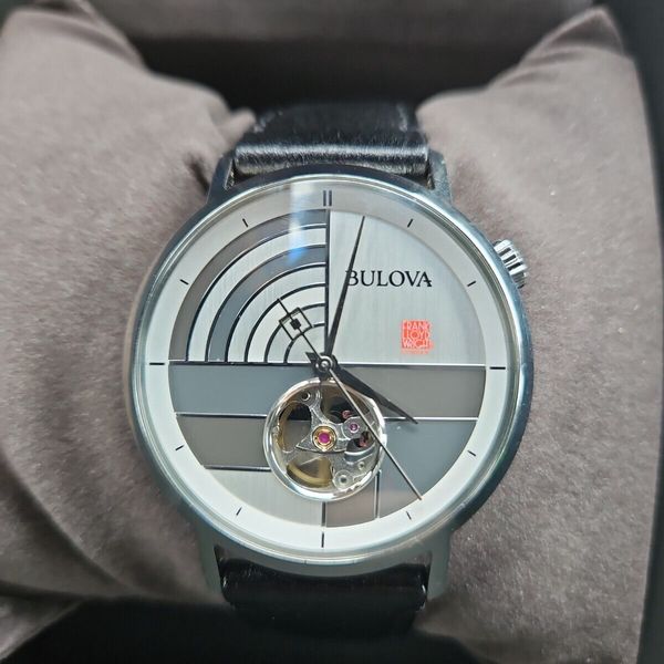 Bulova Men's Frank Lloyd Wright Oculus Automatic Watch 96A248 with tag ...