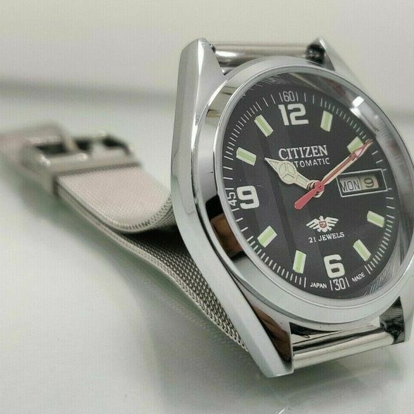 Citizen 8200 Automatic Men Steel Day Date Vintage Japan Watch Run Order ...