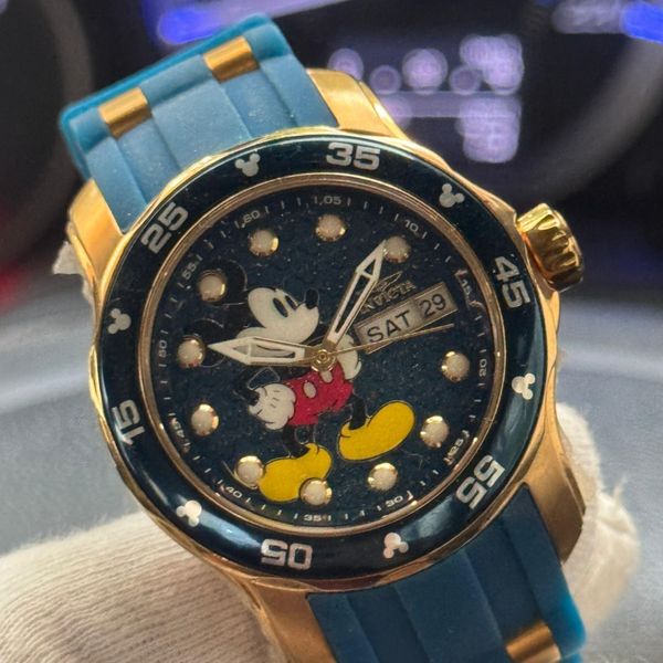 Rare Invicta X Disney Limited edition Mickey Mouse Diver Quartz Watch ...