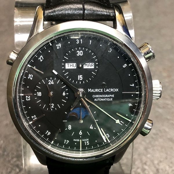 Maurice Lacroix Classiques Automatic Moon Phase Chronograph LC 6078 ...