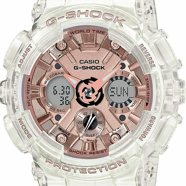 Authentic Casio G-Shock Women's Transparent Rose Gold Dial Watch ...