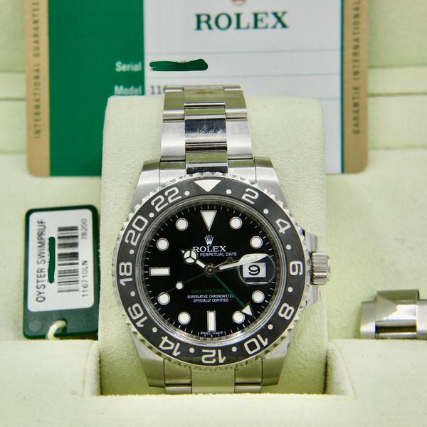 [WTS] Rolex GMT II Green Arrow 116710LN W/ Card and GT. | WatchCharts ...