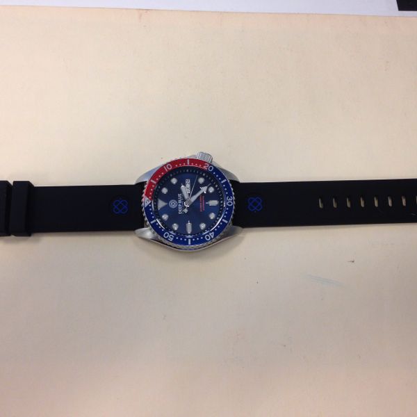 UPDATED Brand new Deep Blue NATO 300 diver, blue dial, blue red bezel ...