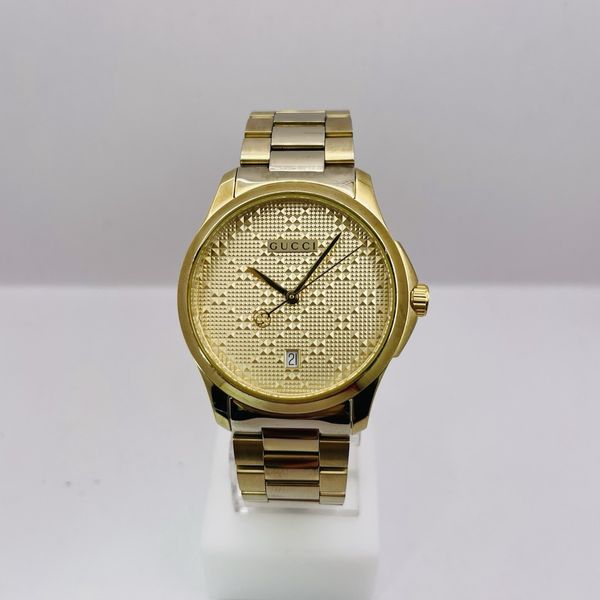 Gucci G-Timeless Gold tone Stainless Steel Bracelet 38MM Quartz Watch 7 ...