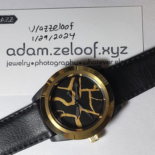 [WTS] Custom Seiko-Based Watch with Hand-Painted Kintsugi Dial ...