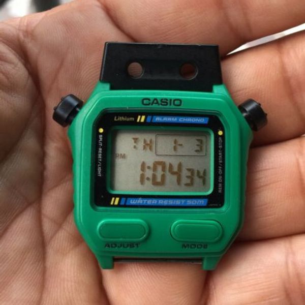 Vintage Rare Casio SW-200 874 Digital Watch Green Color Made In Japan ...