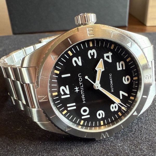 Hamilton Khaki Field Expedition Automatic Black Dial Men's Watch ...