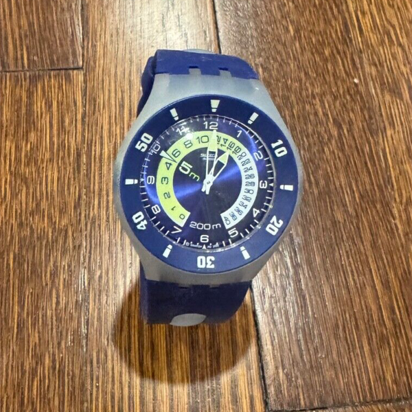 Swatch Fun Scuba - SUGK100 "Whale Ride" 200M watch with depth meter ...