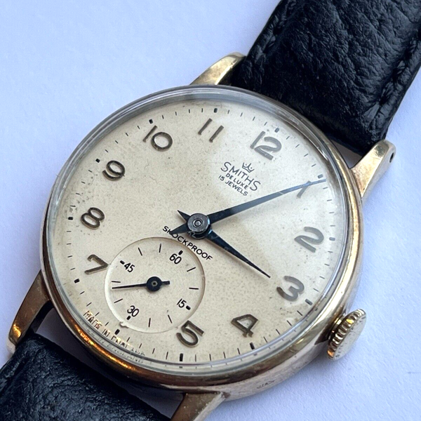 9ct Gents Vintage Smiths mechanical Strap watch | WatchCharts Marketplace
