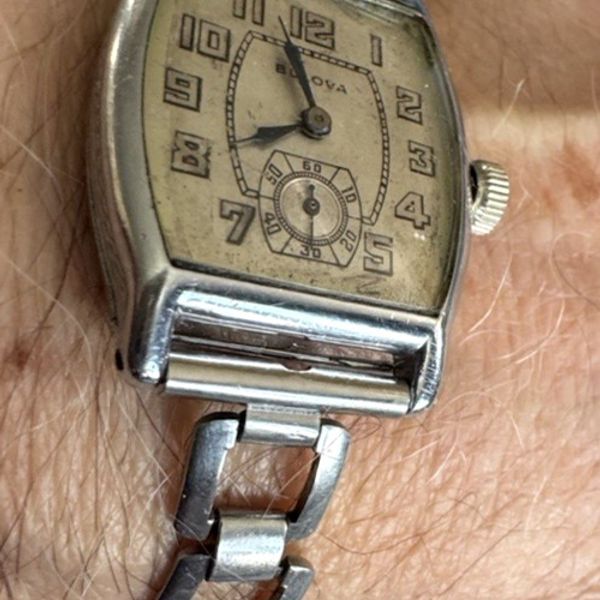 RARE ULTRA ART DECO BULOVA 17 J SS 1920s WATCH RUNS VERY RARE UNIQUE ...