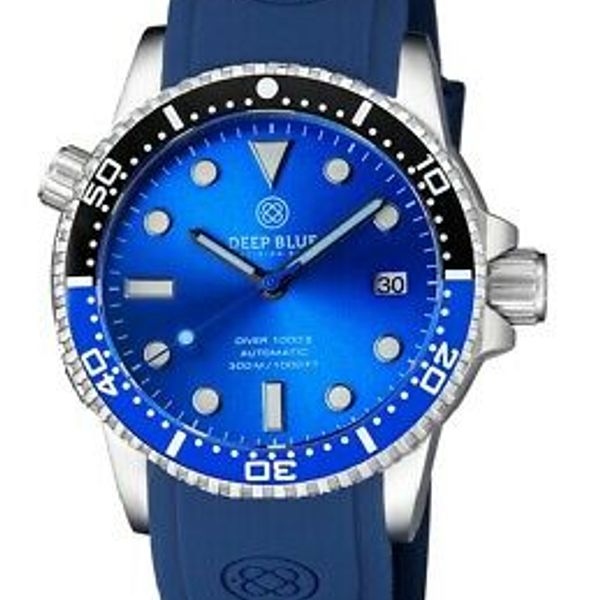 Deep Blue Diver 1000 Foot Diver Automatic Dive Watch Generation 2 D1 ...