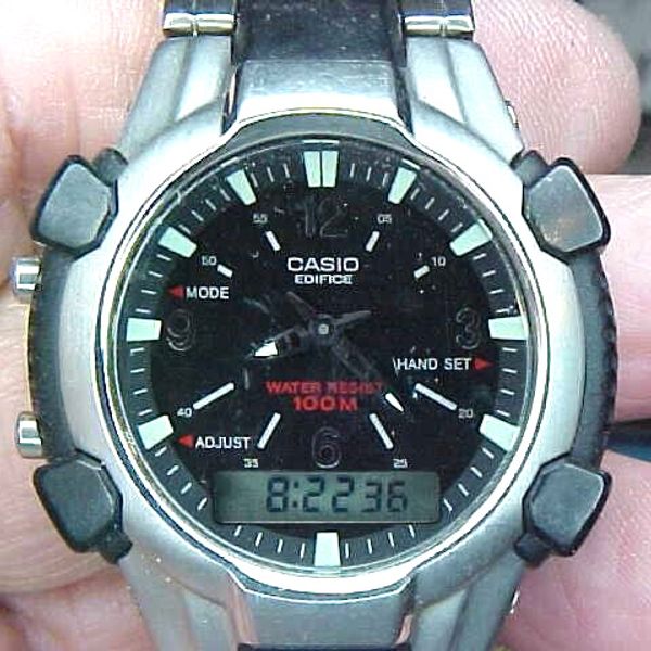 NICE MANS CASIO ANALOG/DIGITAL WATCH MODEL 1301 NEW BATTERY ...