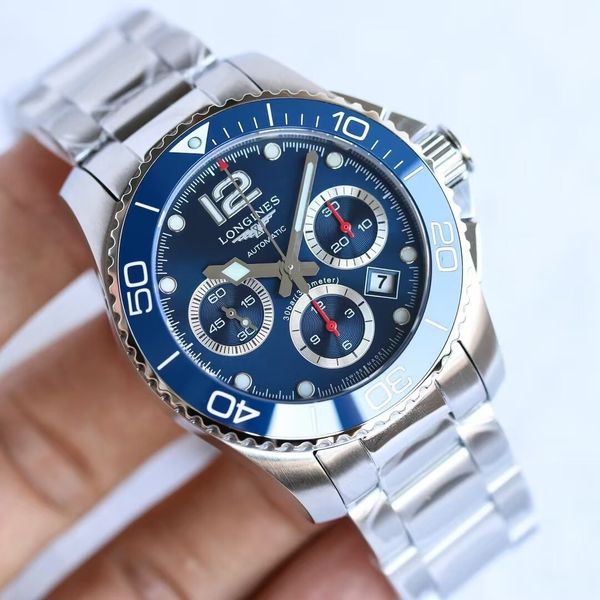 Longines Conquest automatic mechanical movement 41mm blue dial men's ...