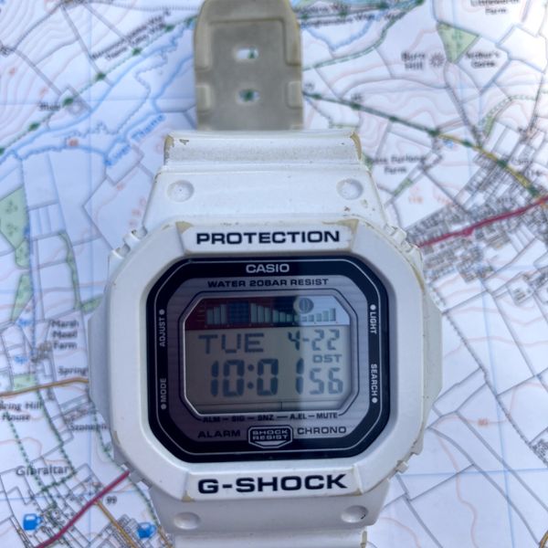 White Casio G-Shock G Lide Watch. Tide and moon display. | WatchCharts ...
