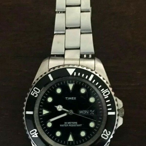 TIMEX SUBMARINER STAINLESS STEEL VINTAGE WATCH - EXCELLENT CONDITION ...