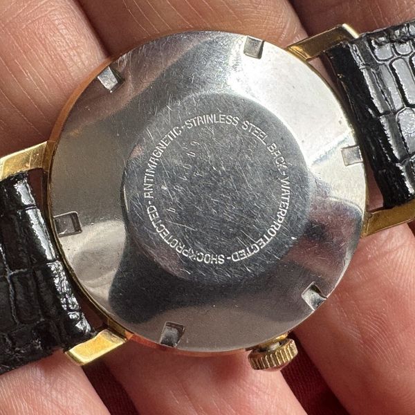 QUADRANTE ORIGINALE AUTOMATICO HAMILTON anni 60 cal. 694A ORO RIEMPITO ...