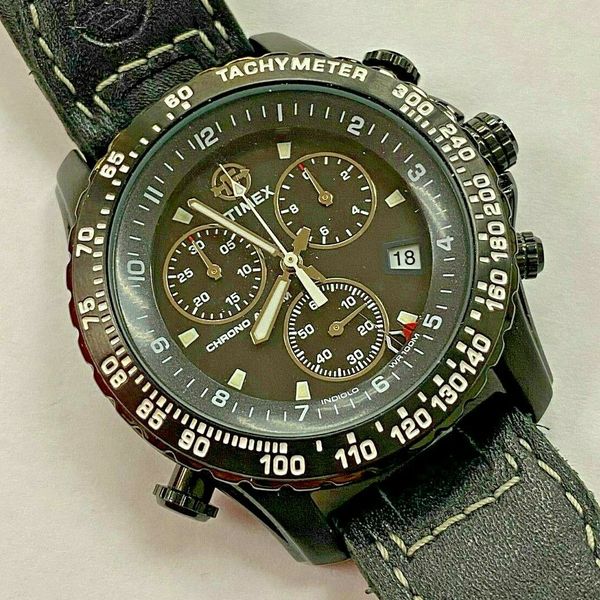 Timex Men's Expedition Indiglo Alarm Chronograph Watch 9" T42351 ...