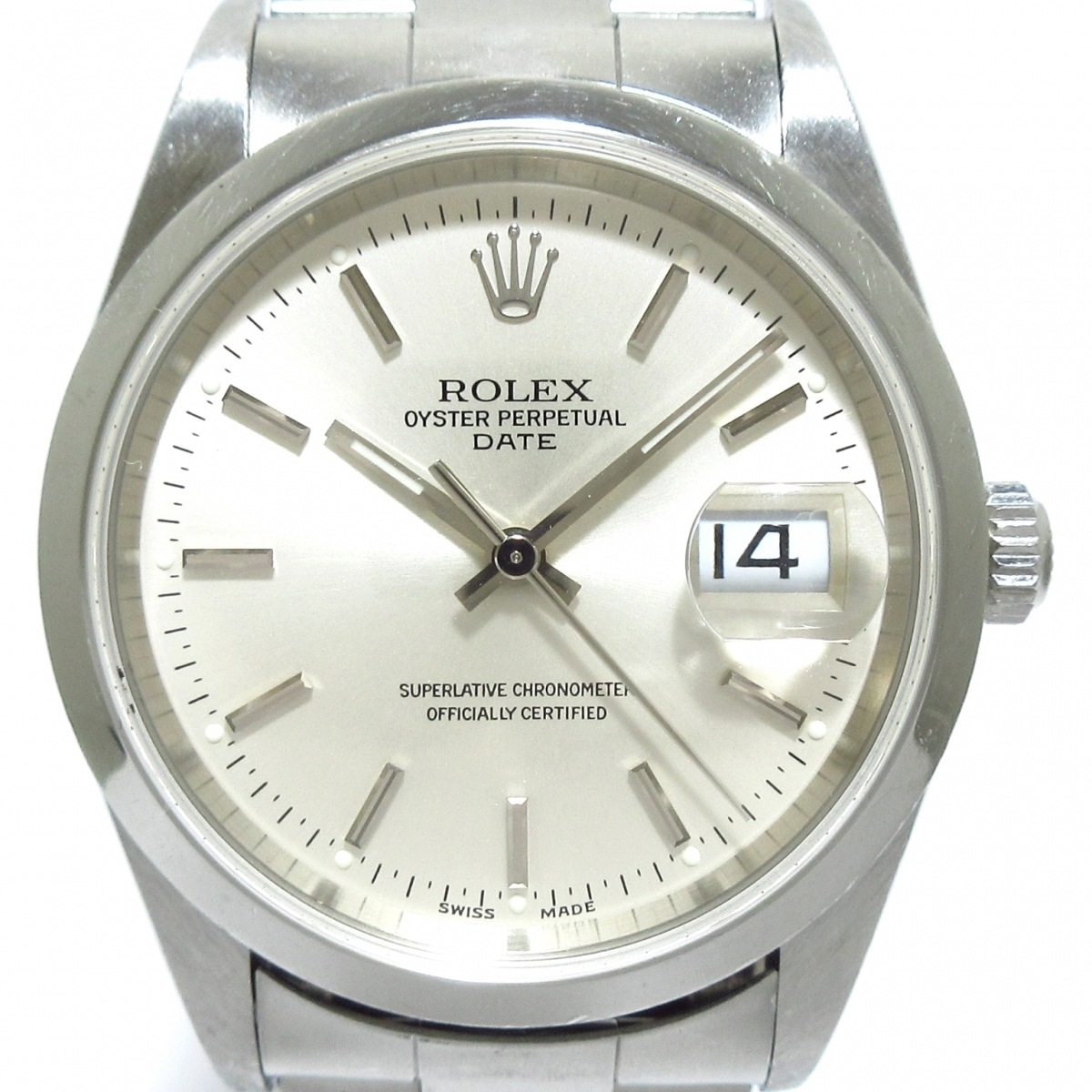 [New] [Used] ROLEX Oyster Perpetual Date Watch SS / 13 frames (full ...