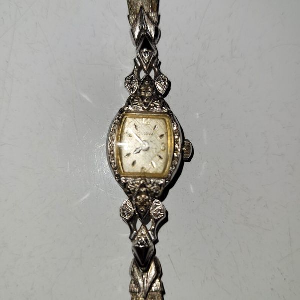 Bulova 1952 14K White Gold & Diamonds L2 Watch, Runs Great ...