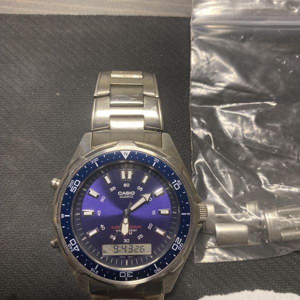 [WTS] [repost] MINTY Casio “Arnie” AMW-320R Blue Dial, Stainless Steel ...