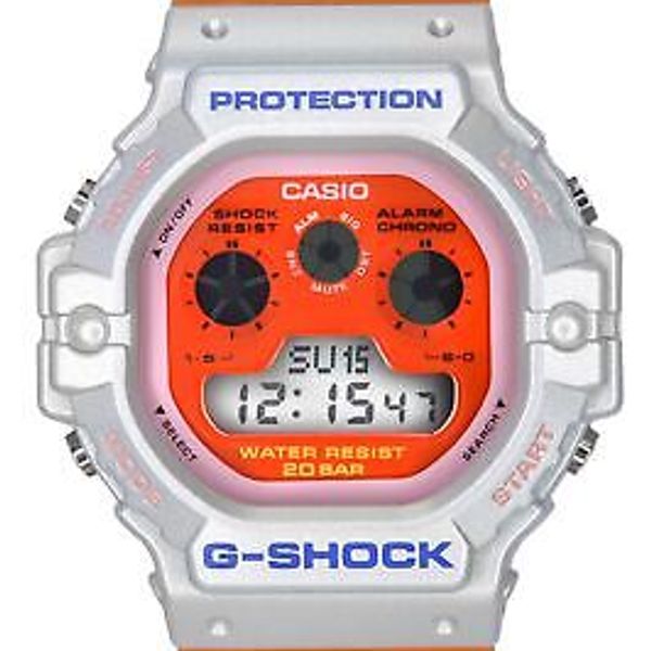 Casio G-Shock Orange Resin Strap Sports Quartz 200M Men's Watch DW ...