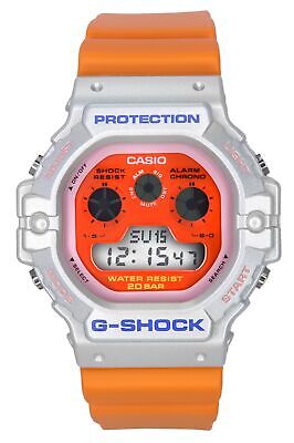 Casio G-Shock Orange Resin Strap Sports Quartz 200M Men's Watch DW ...