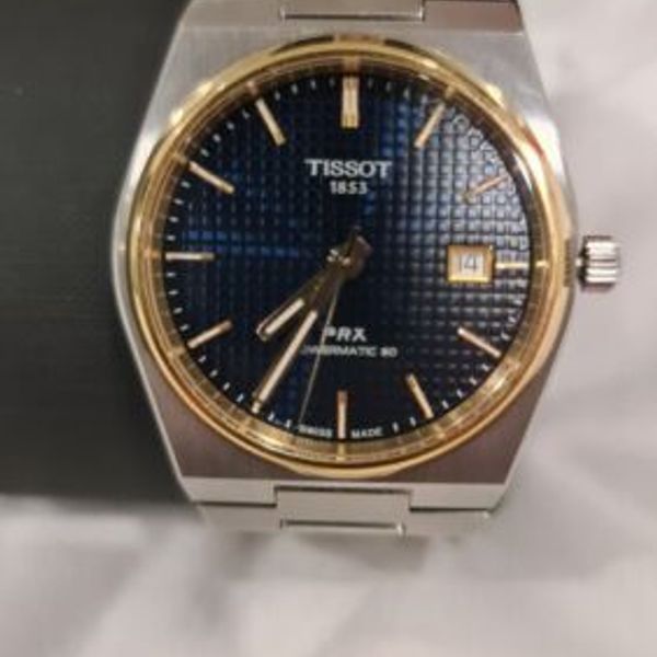 Tissot PRX Powermatic 80 Bucherer Limited Edition 1 Of 888 Blue & Gold ...
