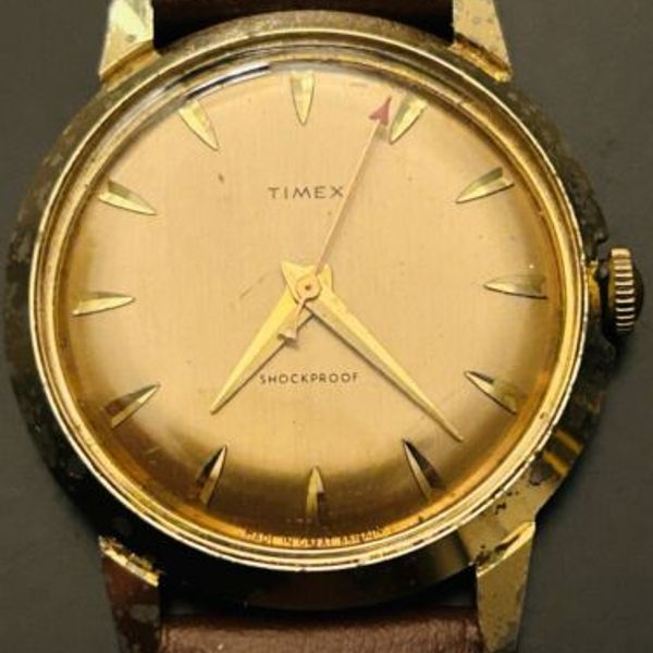 Stunning 1960s Vintage Timex Shockproof Mens Watch Working ...
