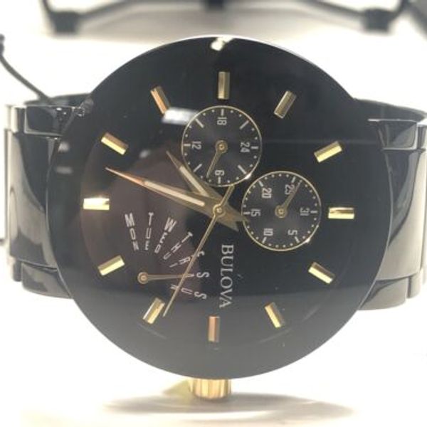 BULOVA Men's FUTURO Two-Tone Stainless Steel Watch - 98C124 MSRP: $450 ...