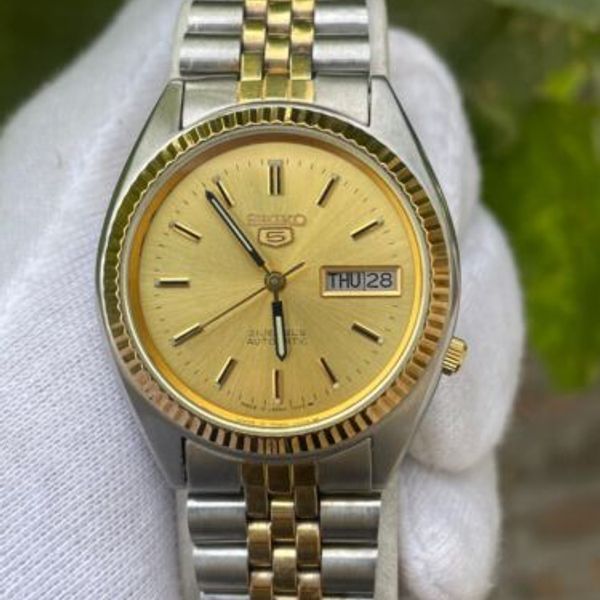 Vintage seiko 5 Automatic Men’s Watch Snxj89 Day/Date | WatchCharts ...