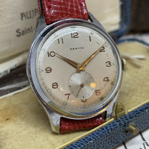 MONTRE ZENITH CALATRAVA VINTAGE CAL 106 MECANIQUE 36mm 1950 ...