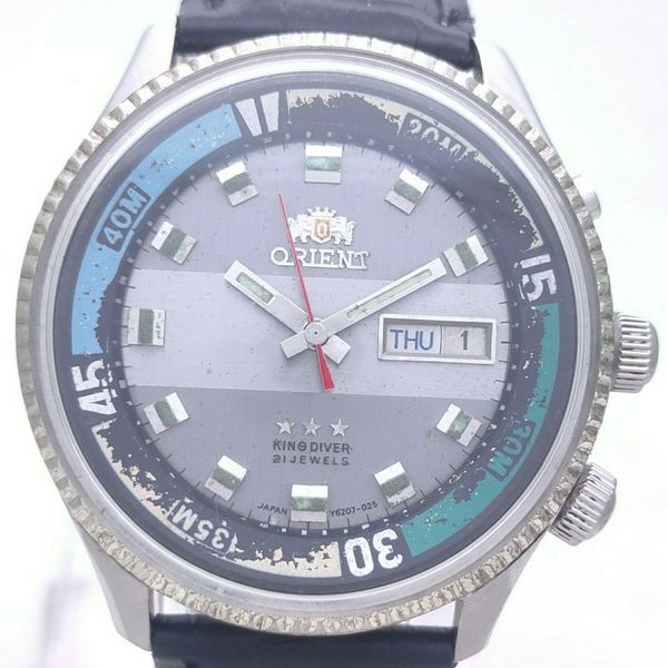 Vintage ORIENT KING DIVER F469620A-7B Japan 21J Automatic 46941 Men ...