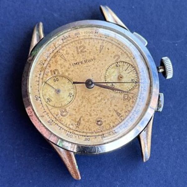 Imperios Chronograph Landeron Cal 39 Running Watch For Parts Repair ...