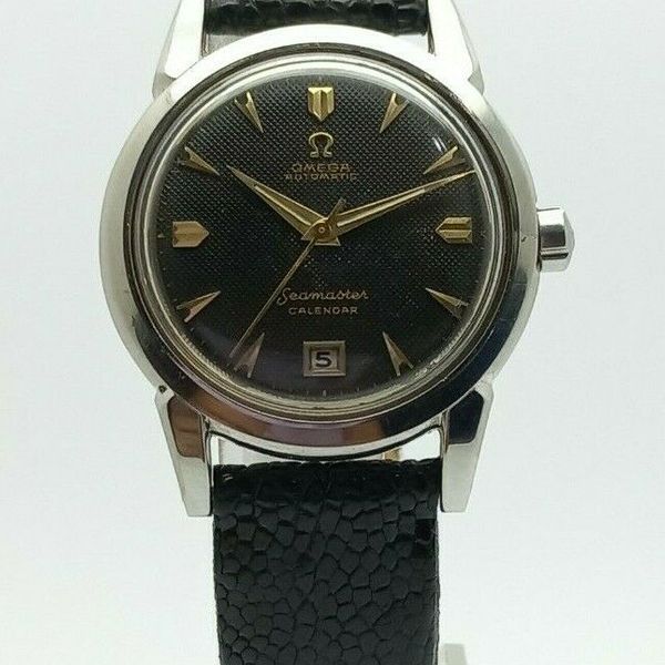 OMEGA SEAMASTER CALENDAR REF. 2627-7SC CAL.355 WAFFLE BLACK DIAL ...