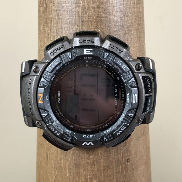 Casio Men 3246 PAG-240T Pathfinder Triple Sensor Quartz Digital Watch 7 ...