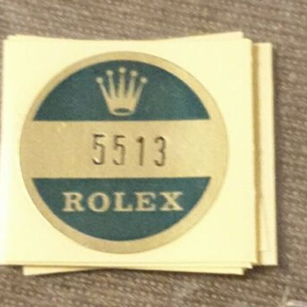 C) 5513 Rolex vintage SUBMARINER Sticker Aufkleber Etiqueta Adhesivo ...
