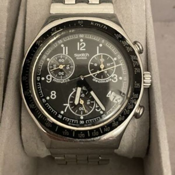 Vintage Swatch Irony V8 chronograph quartz wristwatch | WatchCharts ...