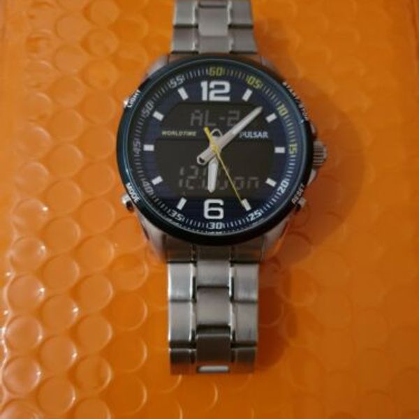 PULSAR by SEIKO N021-X001 DIGI/ANALOGUE STOPWATCH, WORLD TIME, ALARM ...